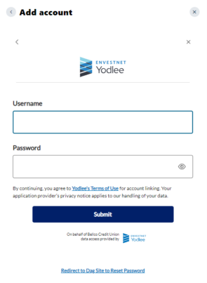 New A2A Transfer Tool - Bellco Credit Union